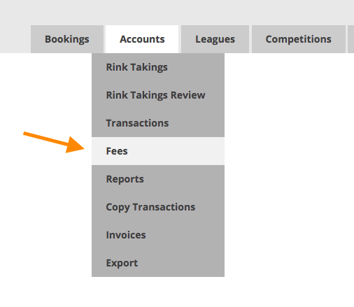 Adding and editing Fees (Fee Types) – Bowlr